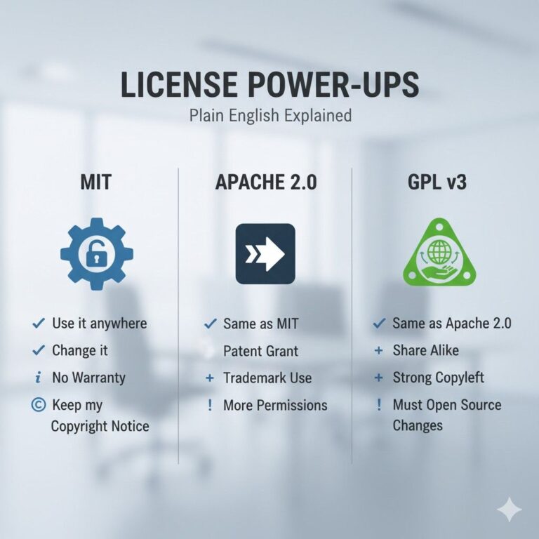 MIT vs Apache 2.0 vs GPL: Which License Fits Your Product | PowerPatent