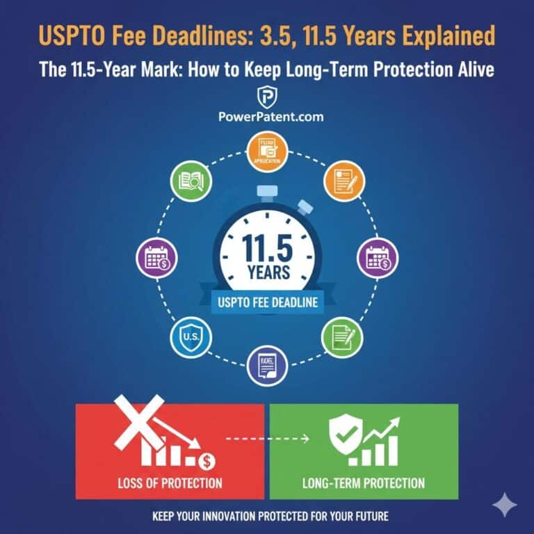 USPTO Fee Deadlines: 3.5, 7.5, 11.5 Years Explained | PowerPatent