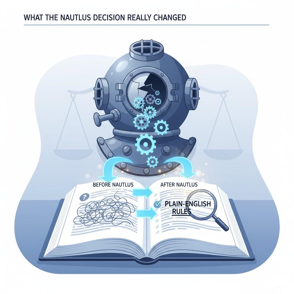 Definiteness After Nautilus: Plain-English Rules That Pass | PowerPatent