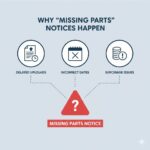 Fixing “Missing Parts” Notices: Uploads, Dates, and Surcharges ...